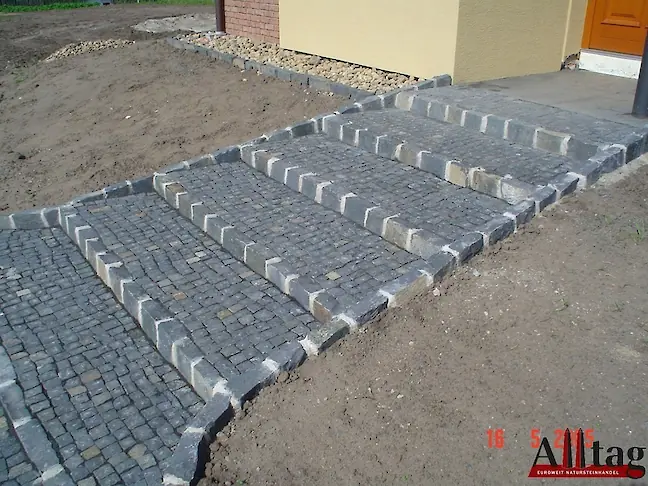 Basalt Pflaster – Naturstein Pflastersteine in verschiedenen Formaten